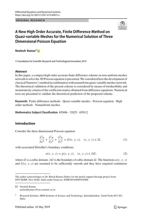 pdf a new high order accurate finite difference method on quasi