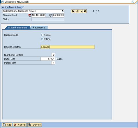 Db3 Sap Backup Create