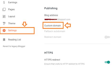How To Redirect Blogspot To Custom Domain Set Up A Third Party