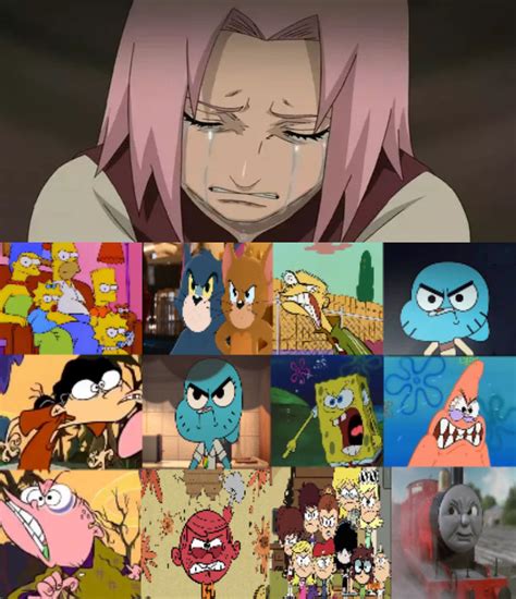 Everybody Annoyed By Sakura Crying By Convbobcat On Deviantart