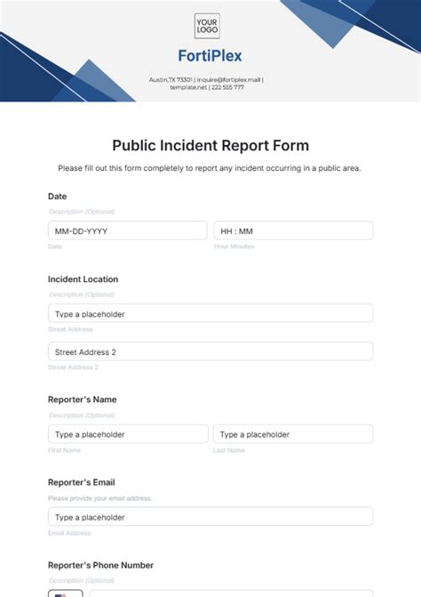 Free Incident Report Form Templates To Edit Online