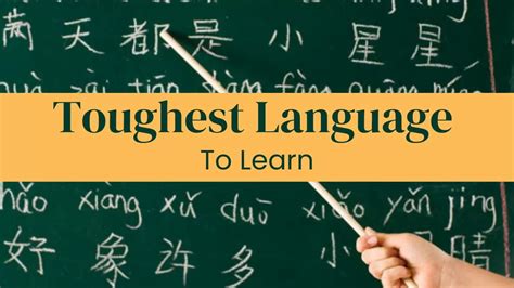 Which Is The Toughest Language To Learn