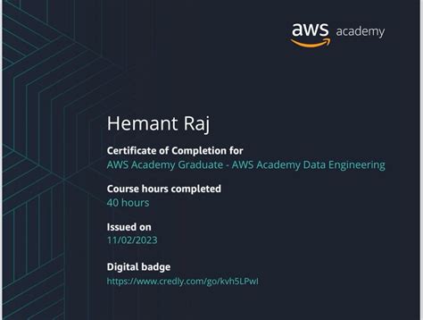 Hemant Raj On Linkedin Aws Dataengineering Certification Learning