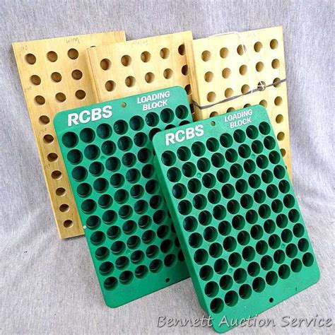 Two RCBS Loading Blocks And Three Midway USA Proxibid