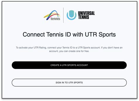Activating Your Universal Tennis Rating Utr Rating From Match Centre Help Center
