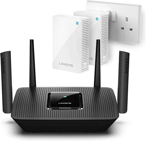Linksys Tri Band Mesh Wifi Router With Ac Velop Plug In Nodes Bundle Tri Band Gigabit