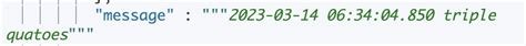 BUG Make Triple Quoting Output In Console Issue 3617 Opensearch