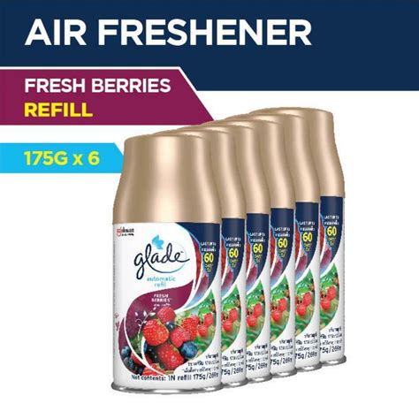 Glade เกลด สเปรย์ฉีดอัตโนมัติ รีฟิล กลิ่น เฟรชเบอรี่ 269มล ×6 Shopee Thailand