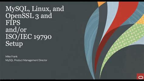 Mysql Linux Openssl And Fips Setup Shilpa Monika