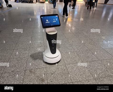 Temi Airport Robot Digital Assistant Ai Assistant In The Terminal Of Eindhoven Airport The