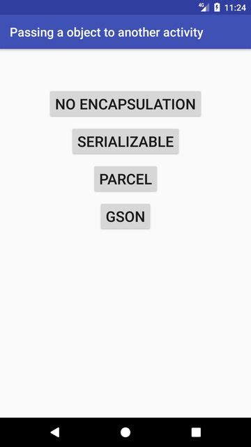 Pass An Object Between Activities On Android