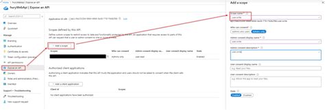 How Do I Authorize One Azure Active Directory App To Access A Different Aad App Service Web Api