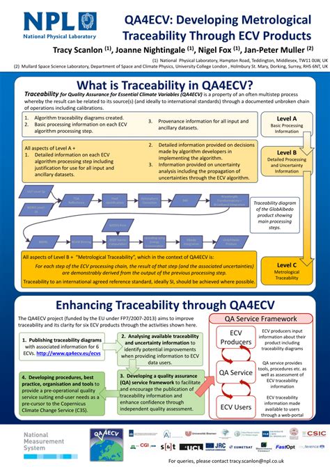 PDF QA4ECV Developing Metrological Traceability Through ECV Products