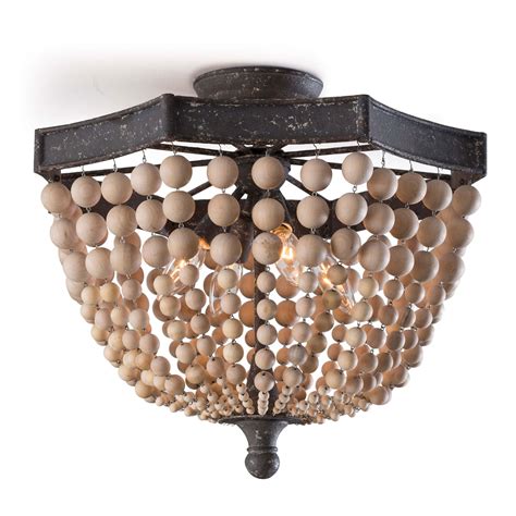 Flush Beaded Ceiling Light Shelly Lighting