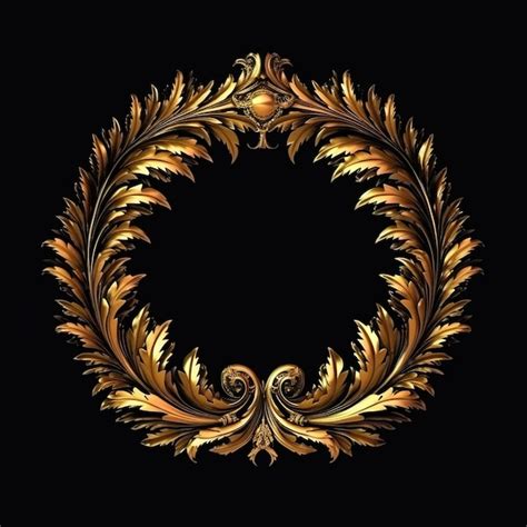 Premium Photo Ancient Golden Frame