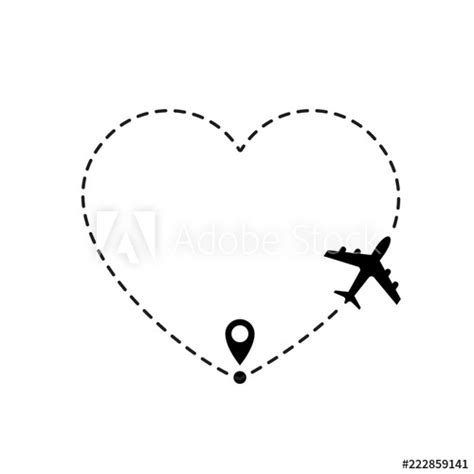 Flight Path Vector At Collection Of Flight Path