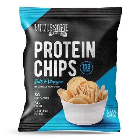 Protein Chips Sea Salt Vinegar High Protein 14g Keto Friendly