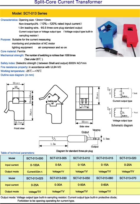 Hobbytronics Non Invasive AC Current Sensor 30A Max