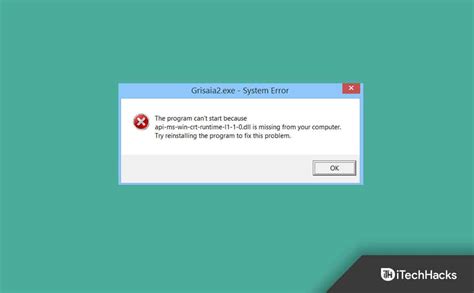 How To Fix Api Ms Win Crt Runtime L1 1 0 Dll Is Missing