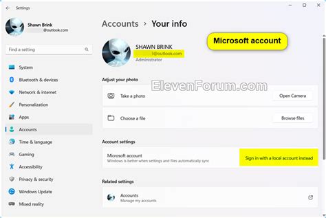 Check Account Is Local Account Or Microsoft Account In Windows 11 Windows 11 Forum