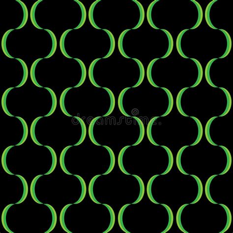 Illusion Curve Line Seamless Pattern Stock Vector Illustration Of