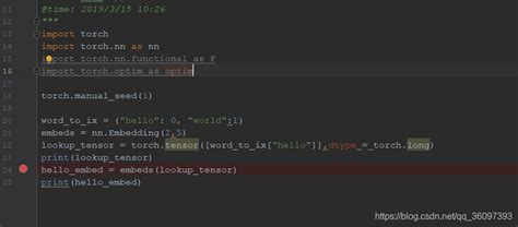 关于pytorch embedding的问题 csdn博客