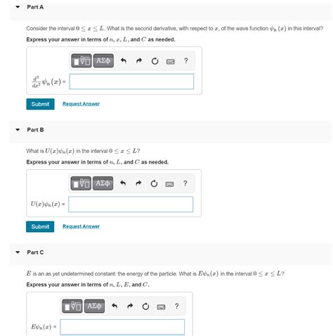 Solved Schrödinger Equation And The Particle In A Box