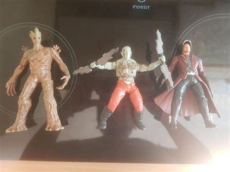 3 Guardians Of Galaxy Action Figuren Marvel Groodstarlorddrax In