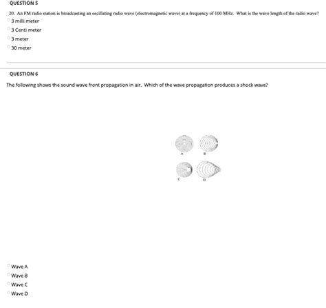 Solved QUESTIONS 20 An FM Radio Station Is Broadcasting An Chegg Com
