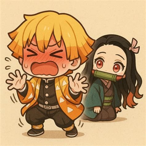 Ngắm Nhìn 153 ảnh Zenitsu Chibi Cute đáng Yêu Hết Nấc