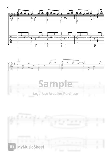 전승연 내가 주인 삼은 클래식기타 커버곡 Sheets By 정다운