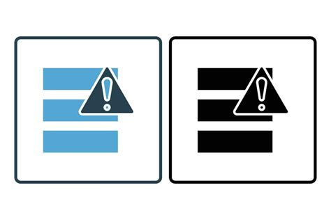 Data Error Icon Hard Drive With Exclamation Mark Icon Related To Warning Notification