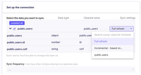 Ui Doesnt Allow Selecting Individual Fields Within A Stream · Issue 2208 · Airbytehqairbyte