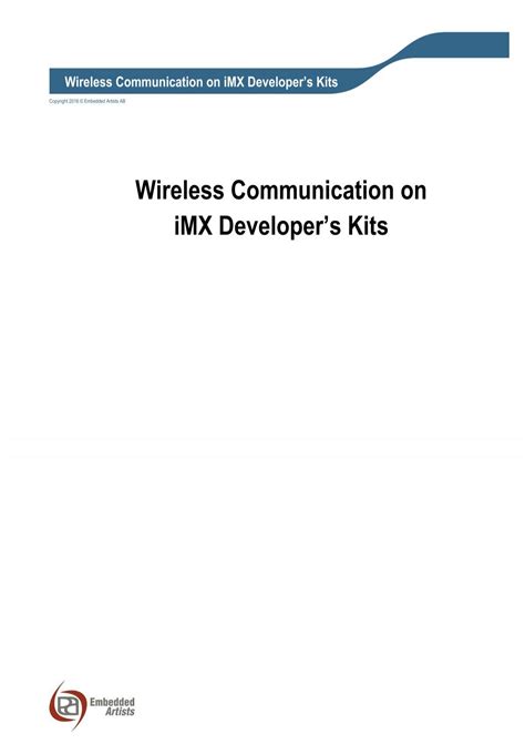 Wireless Communication On IMX Developers Kits