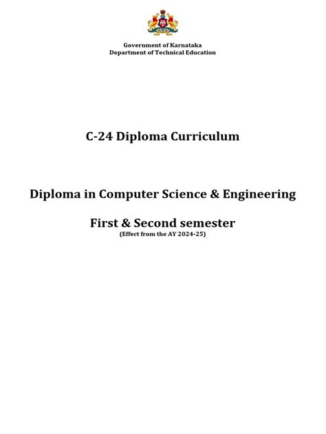 Cse Syllabus Pdf Computer Program Programming