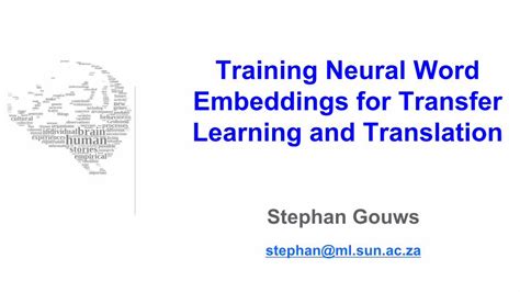 Pdf Training Neural Word Embeddings For Transfer Learning And