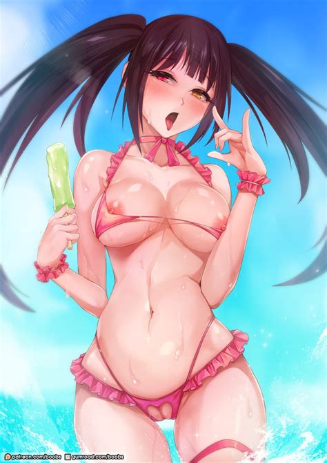 rule 34 1girls bikini bikini bottom bikini top blowjob face blush