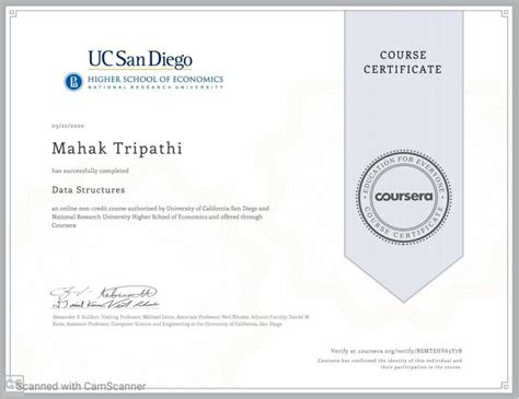 Mahak Tripathi On Linkedin Coursera Datastructures Universityofcalifornia Algorithms
