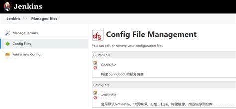 jenkins 配置文件管理插件 config file provider csdn博客