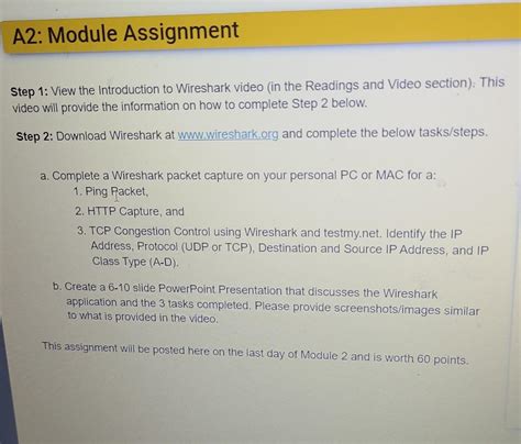 Ap 1 View The Introduction To Wireshark Video In