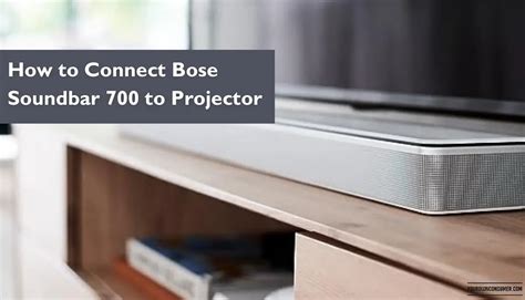 How To Connect Bose Soundbar To Projector Your Own Consumer