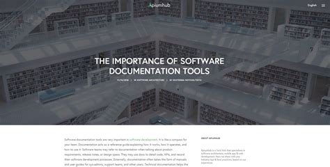 The Importance Of Software Documentation Tools Apiumhub Doctoolhub