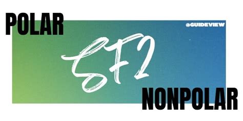 Is Sf2 Polar Or Nonpolar