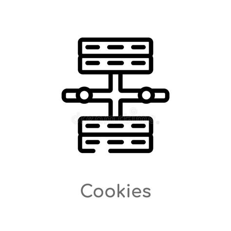 Cookies Icon In Different Style Vector Illustration Two Colored And Black Cookies Vector Icons
