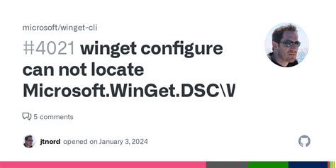 Winget Configure Can Not Locate Microsoftwingetdscwingetpackage