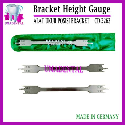 Jual Dental Bracket Height Gauge Alat Pengukur Posisi Bracket Behel Shopee Indonesia