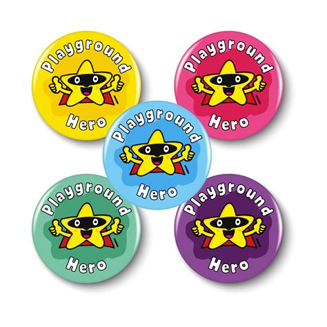 Playground Hero Reward Badges 10 Badges 38mm — Myclassroom