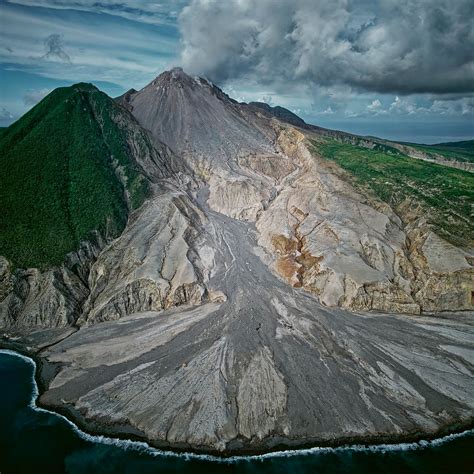 Bernhard Aerial Photo Of SoufriÈre Hills Montserrat Lesser Antilles