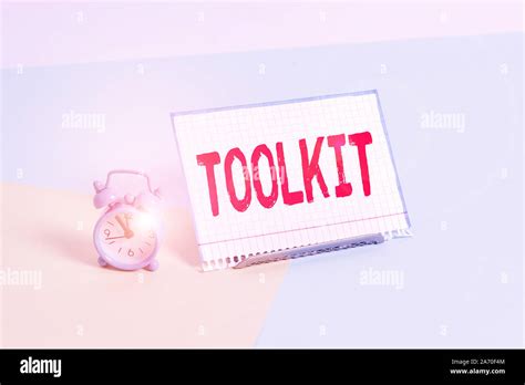 Word Writing Text Toolkit Business Photo Showcasing Set Of Tools Kept