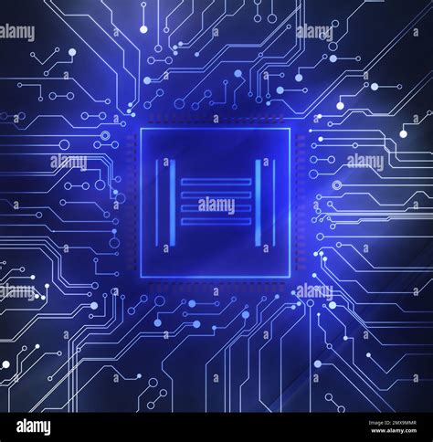 Electronics And Technology Circuit Board With Chip Pattern Electronics And Technology Circuit Board With Chip Pattern